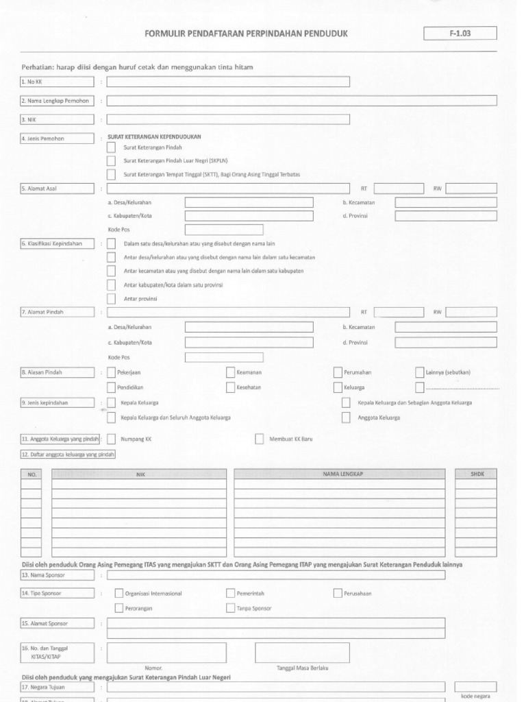 Form Dukcapil Bogor | PDF