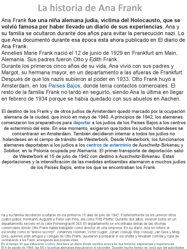 Ana Frank | PDF | Mystery, Thriller & Crime Fiction | Classics