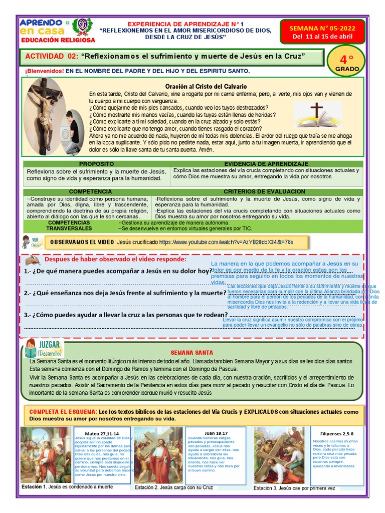 Reflexiones sobre el Vía Crucis y la Fe | PDF | Pascua de Resurrección ...