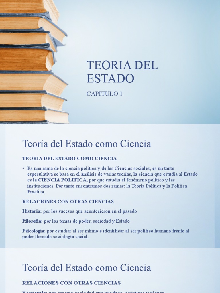 TEORIA DEL ESTADO | PDF