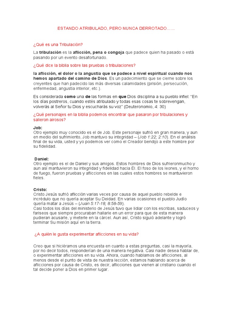 Estando Atribulado | PDF | Jesús | Dios