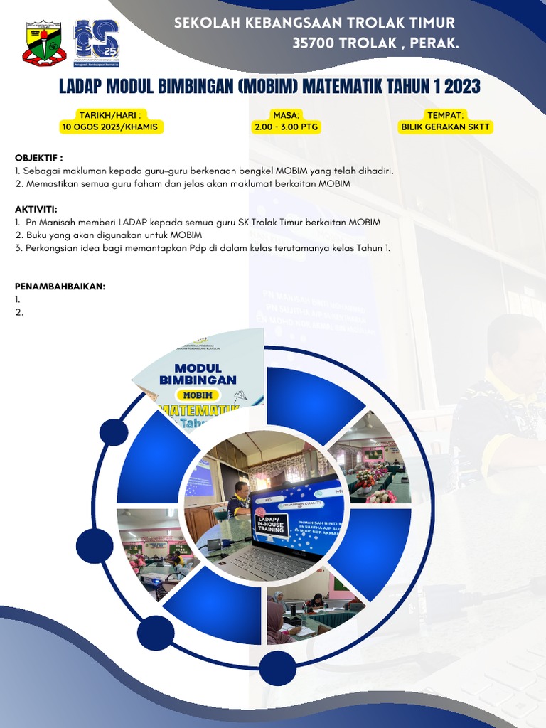 Opr Ladap Mobim Matematik Tahun 1 2023 | PDF