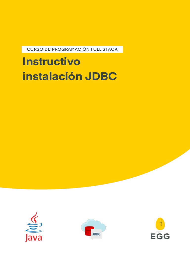 Instructivo JDBC | PDF