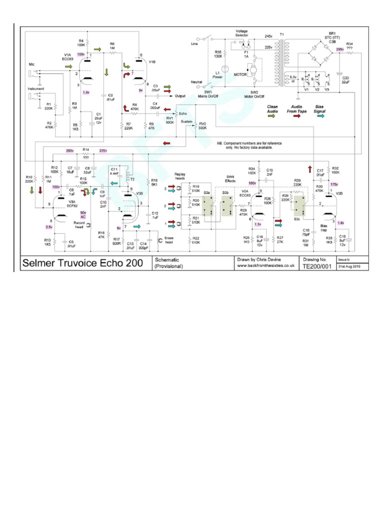 Selmer 200 Schematic | PDF