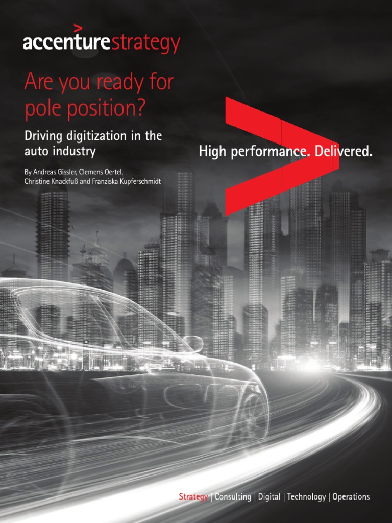 Accenture Strategy Driving Digitization Auto Industry 1 | PDF ...