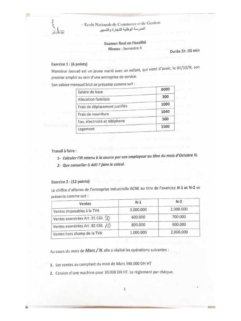 Exam Fisca 2022 | PDF