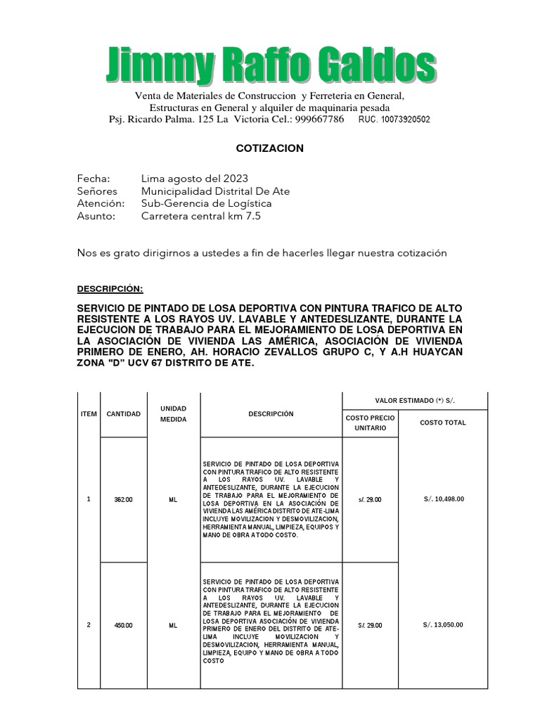 Jimmr Raffo-Losa Huayca | PDF