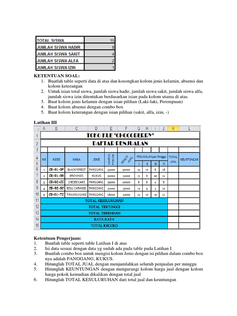 Modul Materi Microsoft Excel 2010 | PDF | Olahraga & Rekreasi
