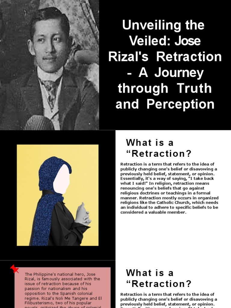 Rizal-Retraction Powerpoint | PDF