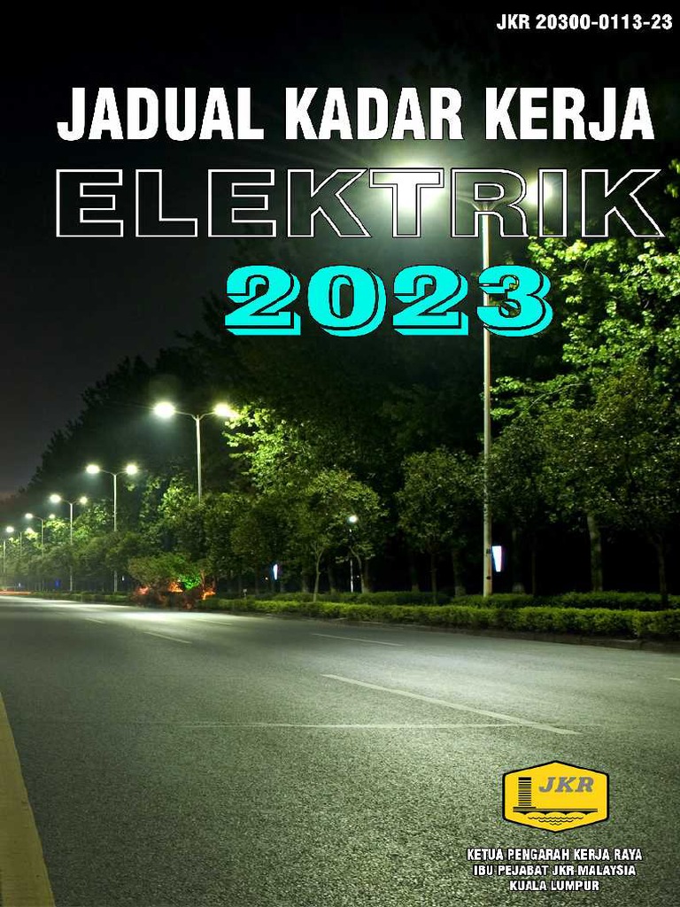 JADUAL KADAR KERJA ELEKTRIK 2023 (1) unlocked | PDF