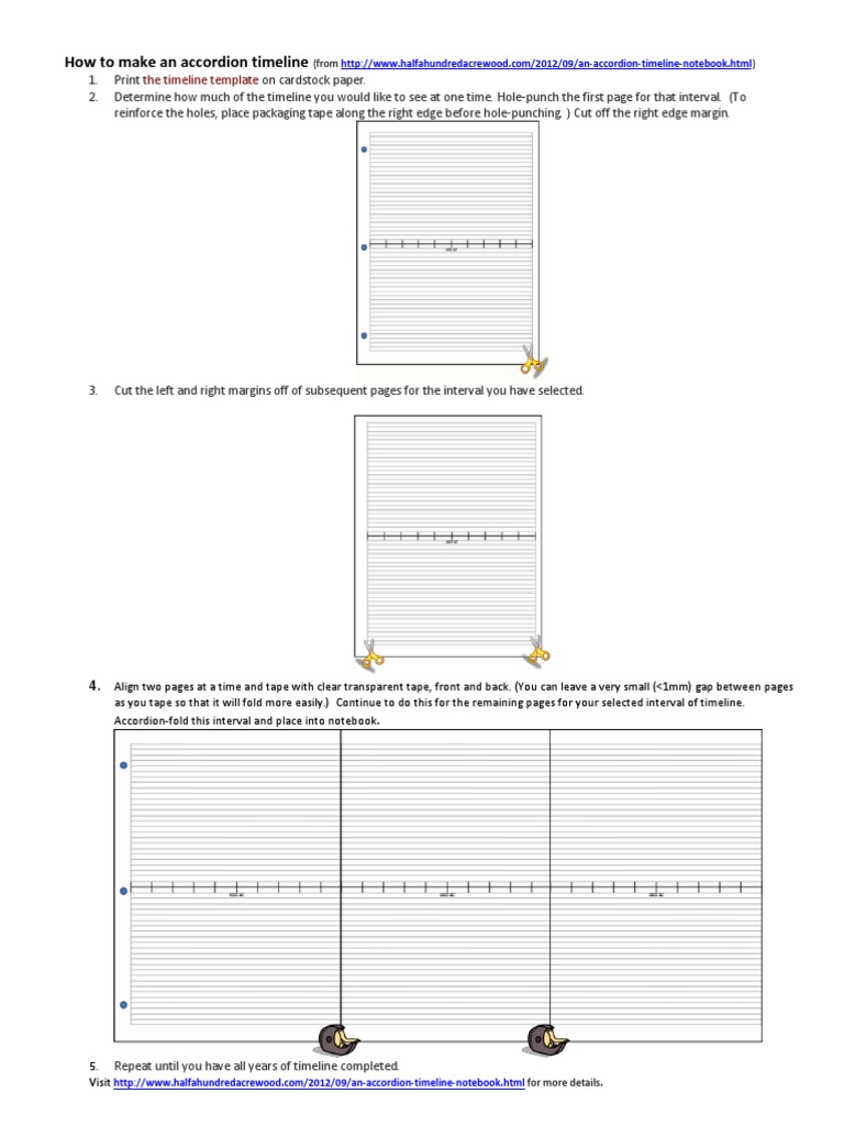 Timeline Notebook Accordion Non Linear | PDF