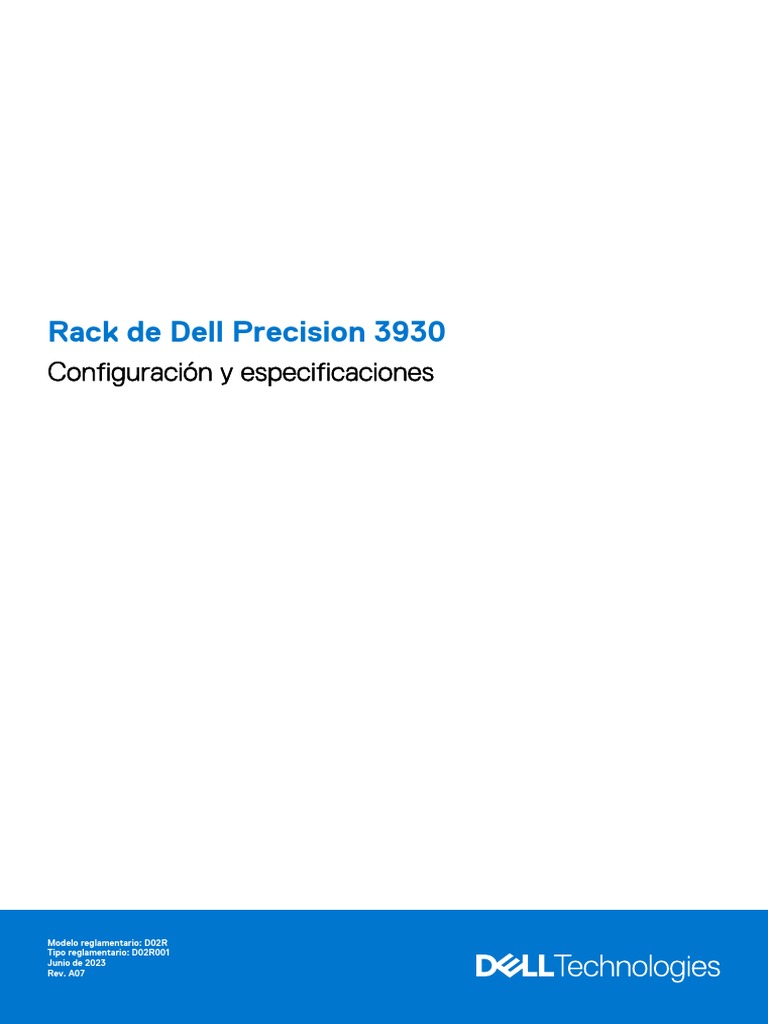 Dell Precision 3930 en Rack | PDF | Bios | Controlador de interfaz de red