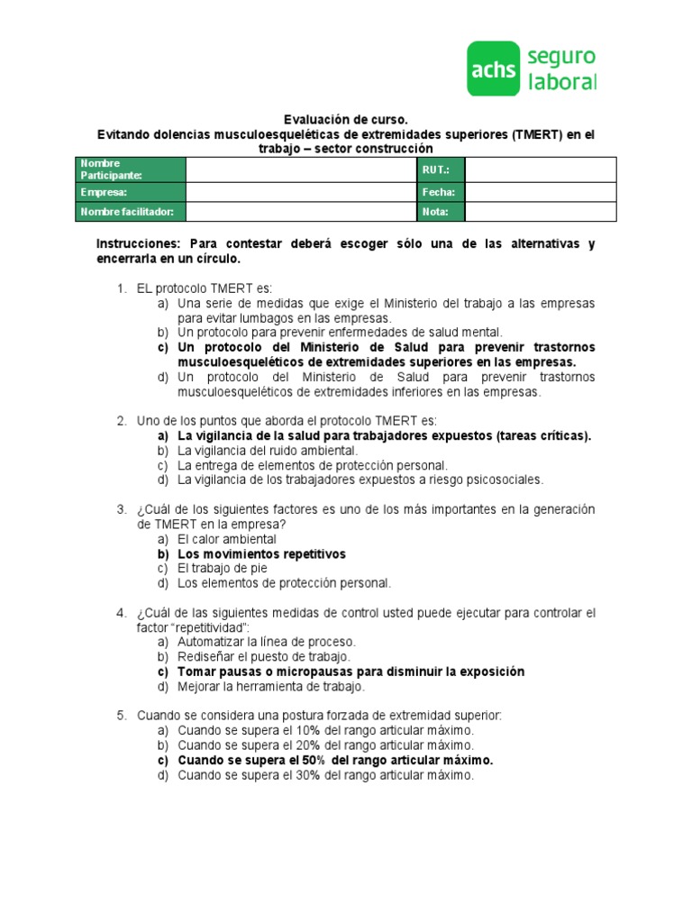 EV-Corregida TMERT Construcción | PDF