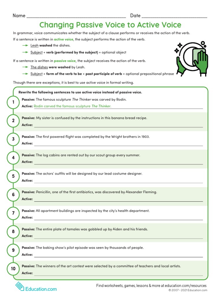 Active vs Passive Voice Guide | PDF