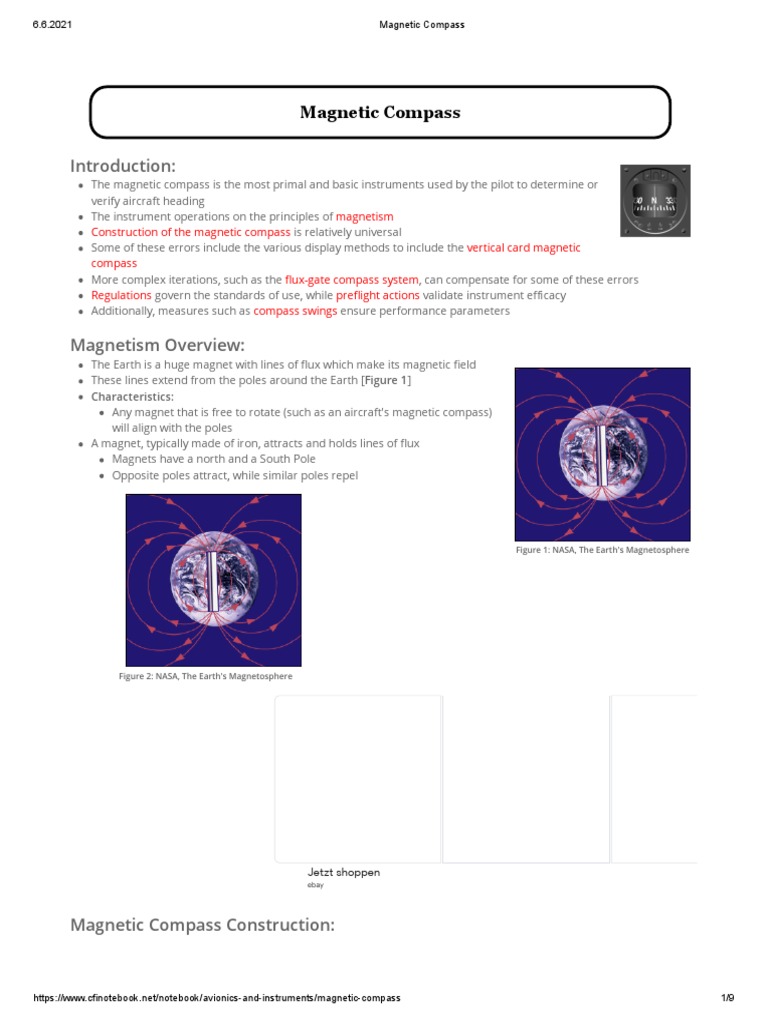 Magnetic Compass | PDF