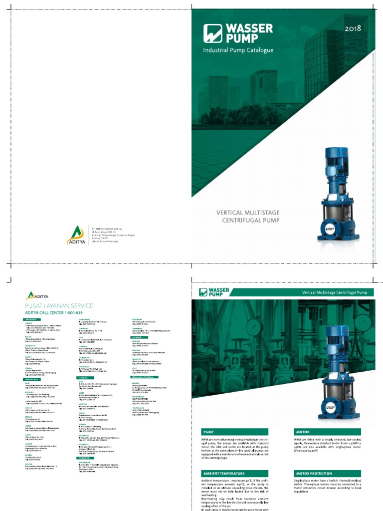 Katalog Pompa Industri - Vertical Multistage | PDF