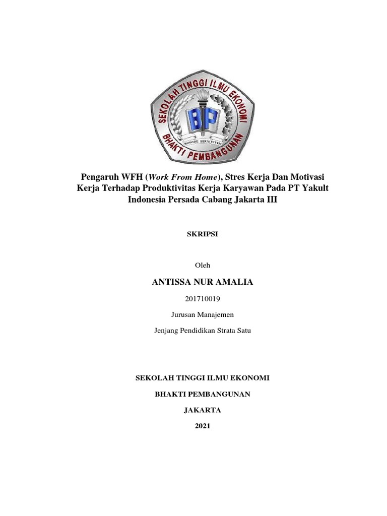 Skripsi Antissa Nur Amalia 201710019 | PDF