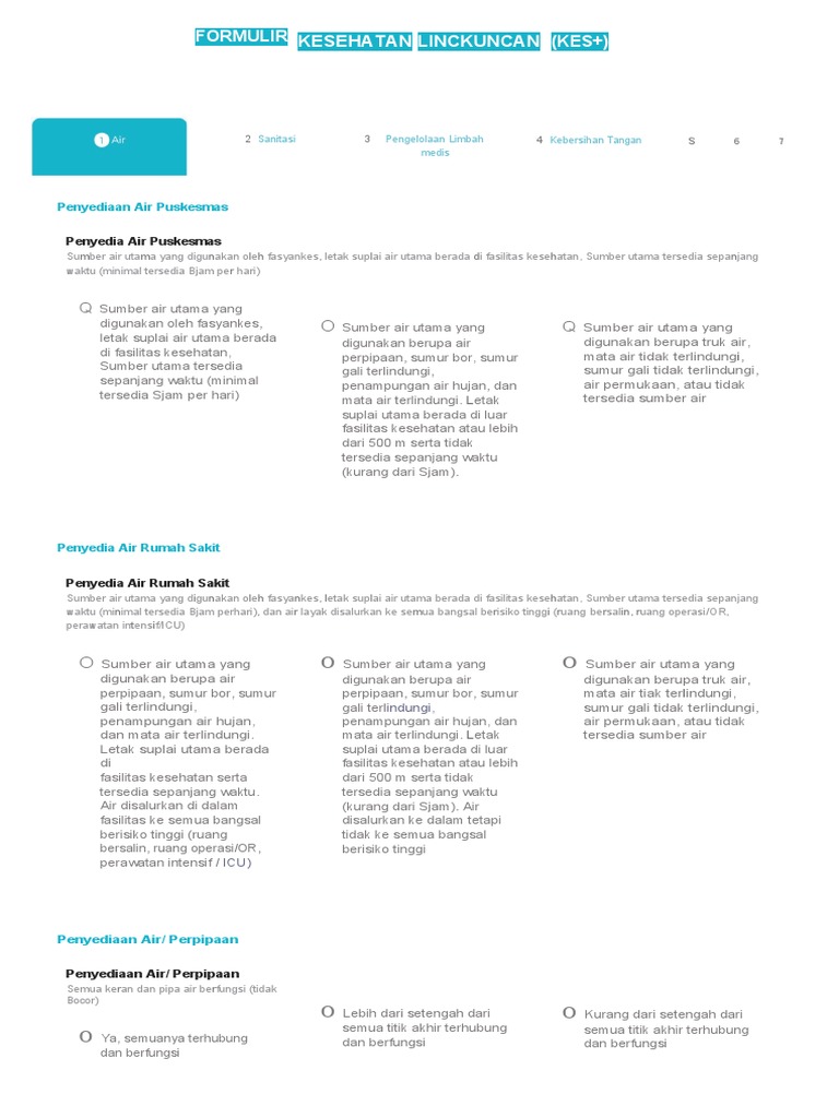 Form Kunjungan Lapang Fasyankes | PDF