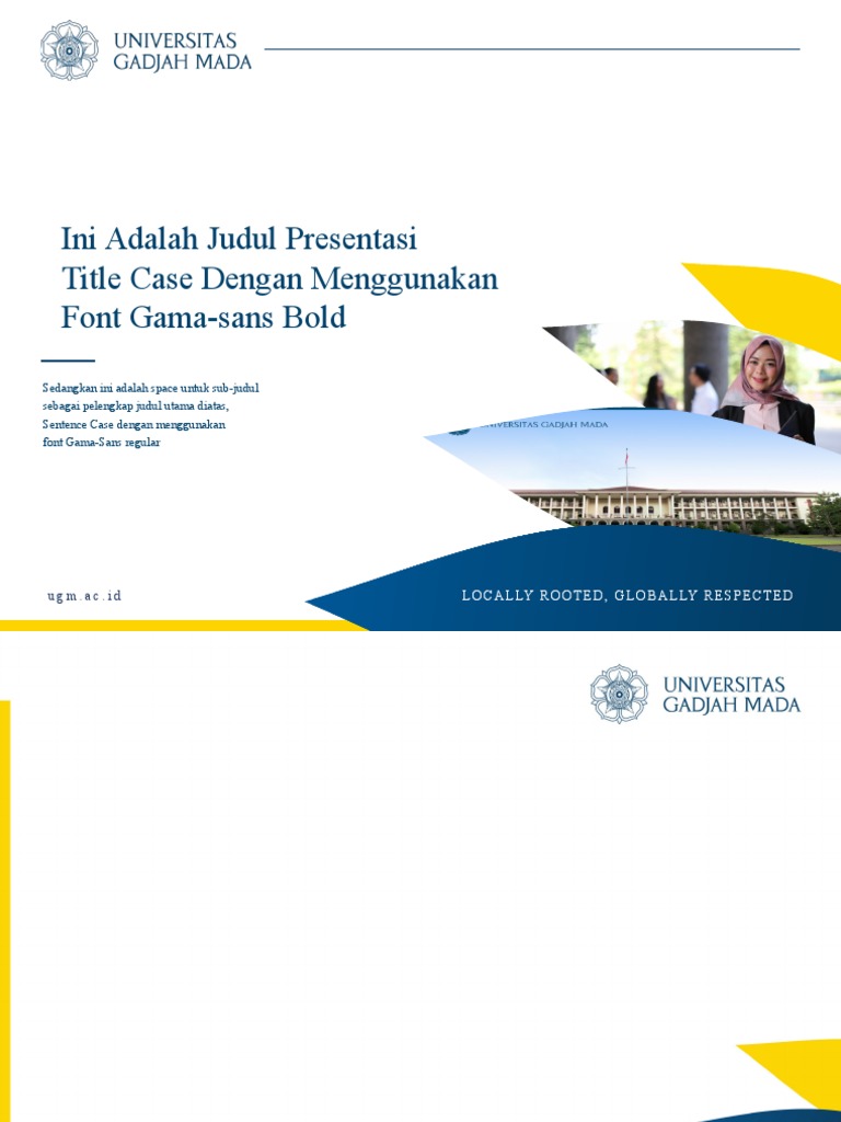 (NEW) Template Presentasi UGM 3 | PDF