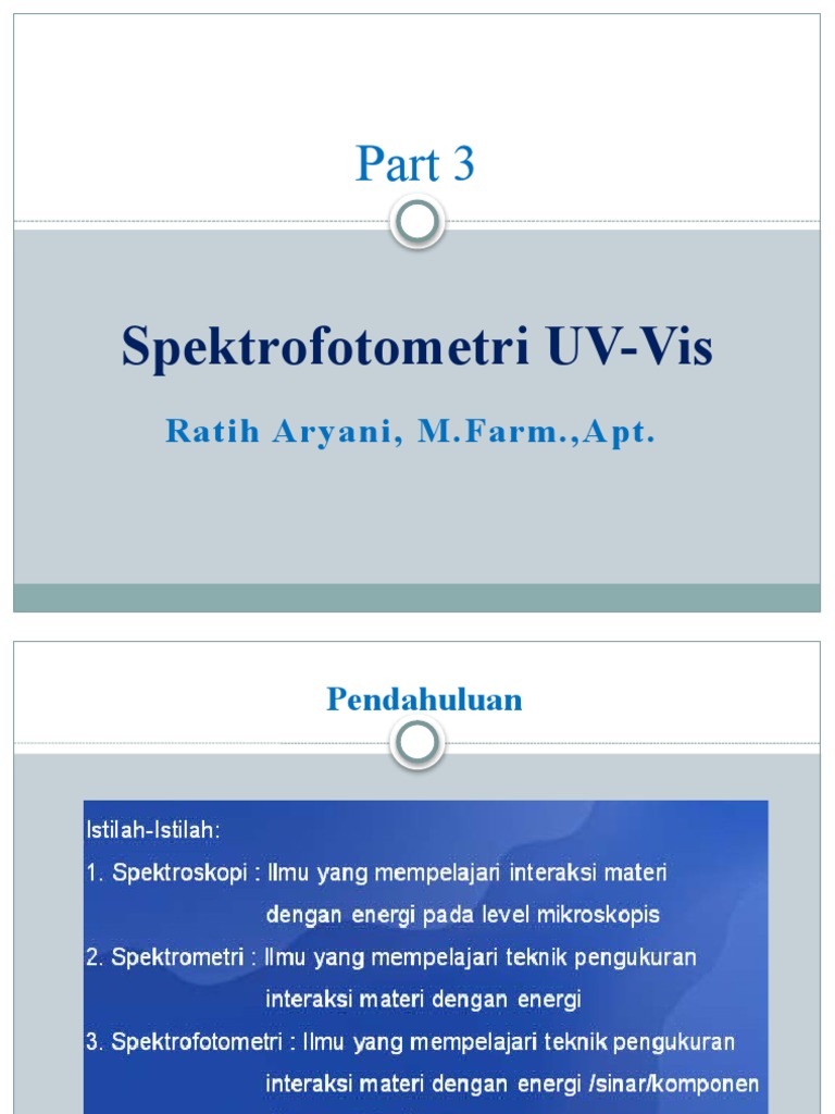 Part 3 UV-Vis | PDF