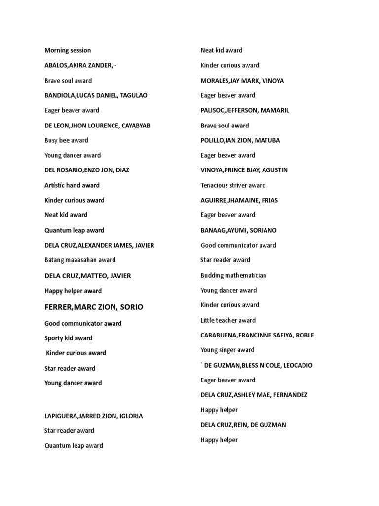 Moving Up Award | PDF