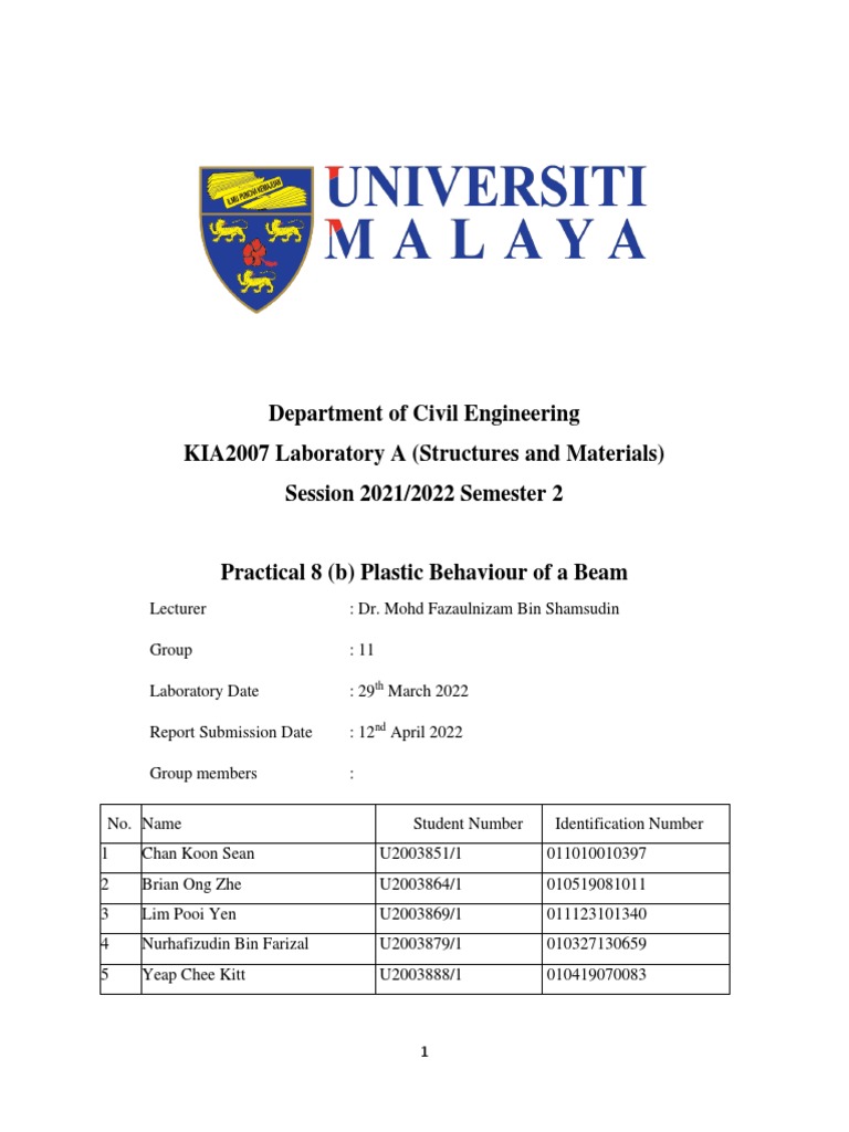 G11 Practical 8 (B) | PDF | Deformation (Engineering) | Bending