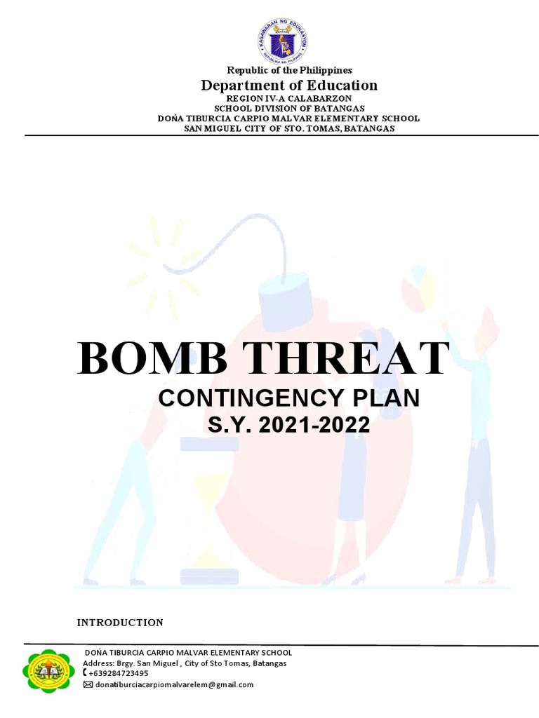 CONTINGENCY PLAN FOR BOMB THREAT | PDF