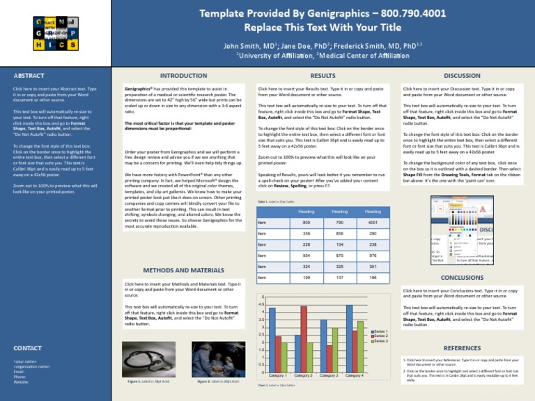PPTX Genigraphics Poster Template Sidebar 42x56 | PDF