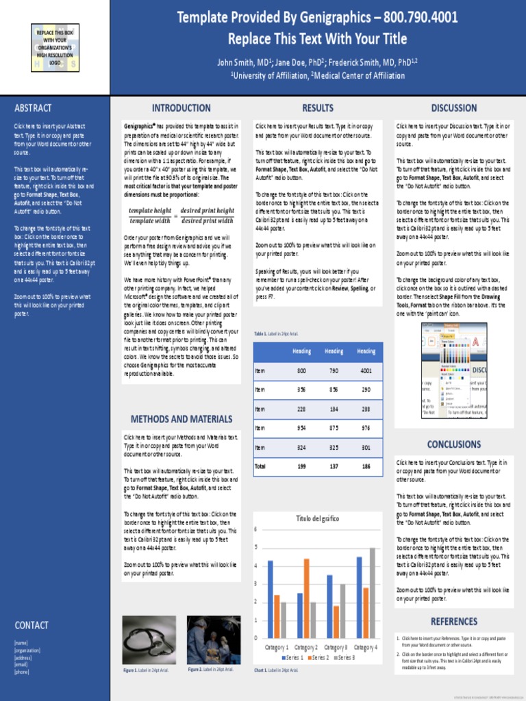 Genigraphics Poster Template Sidebar 44x44 | PDF | Microsoft Word ...