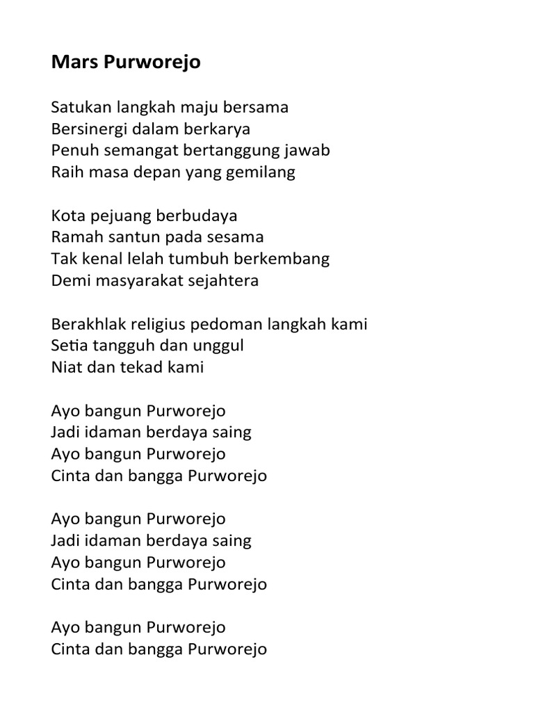 Mars Purworejo | PDF