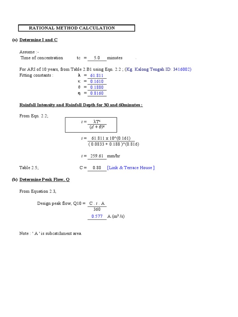 Drainage Capacity Table | PDF