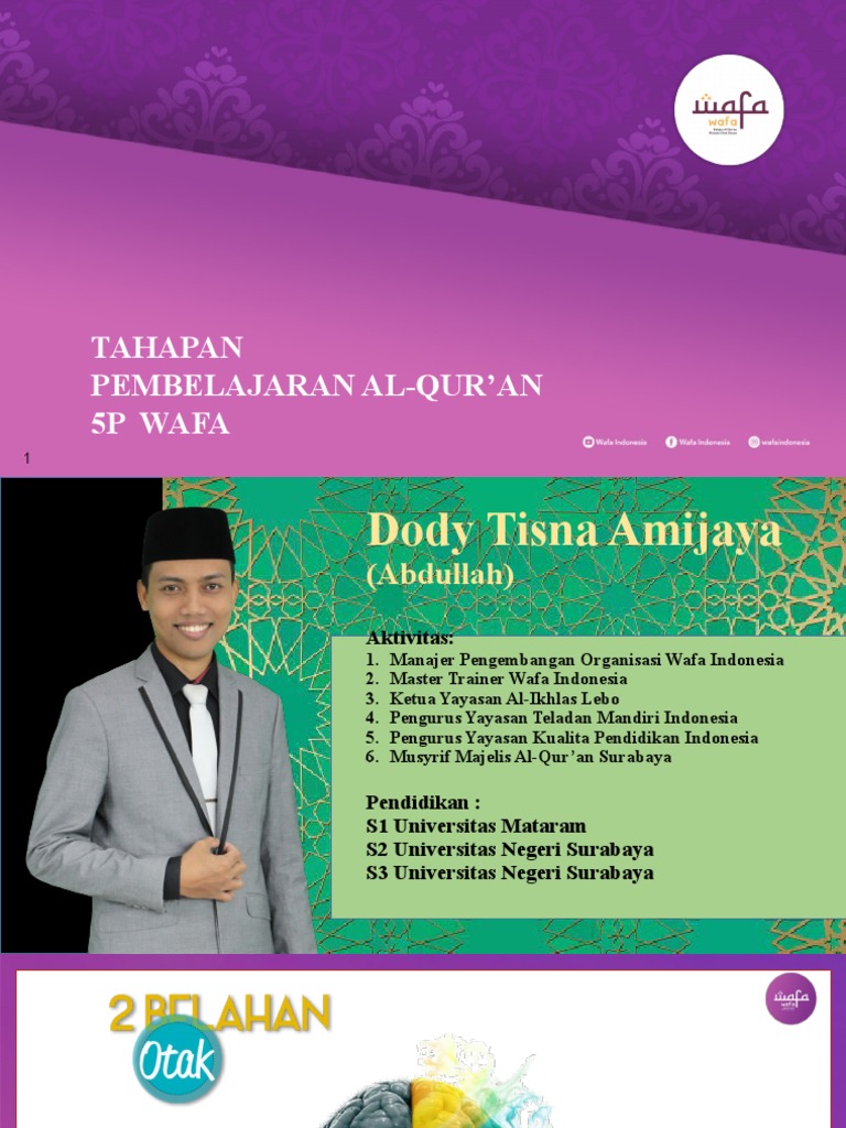 Modalitas Belajar & Sintak 5P Wafa | PDF