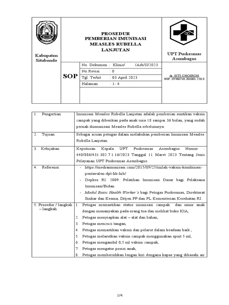 7.SOP MR Lanjutan | PDF