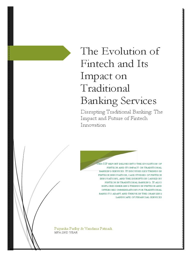 Final Sip Report on fintech | PDF