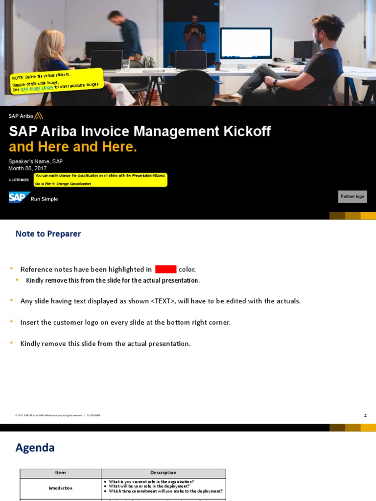 Procurement - Invoice Management Kickoff Presentation (External) | PDF