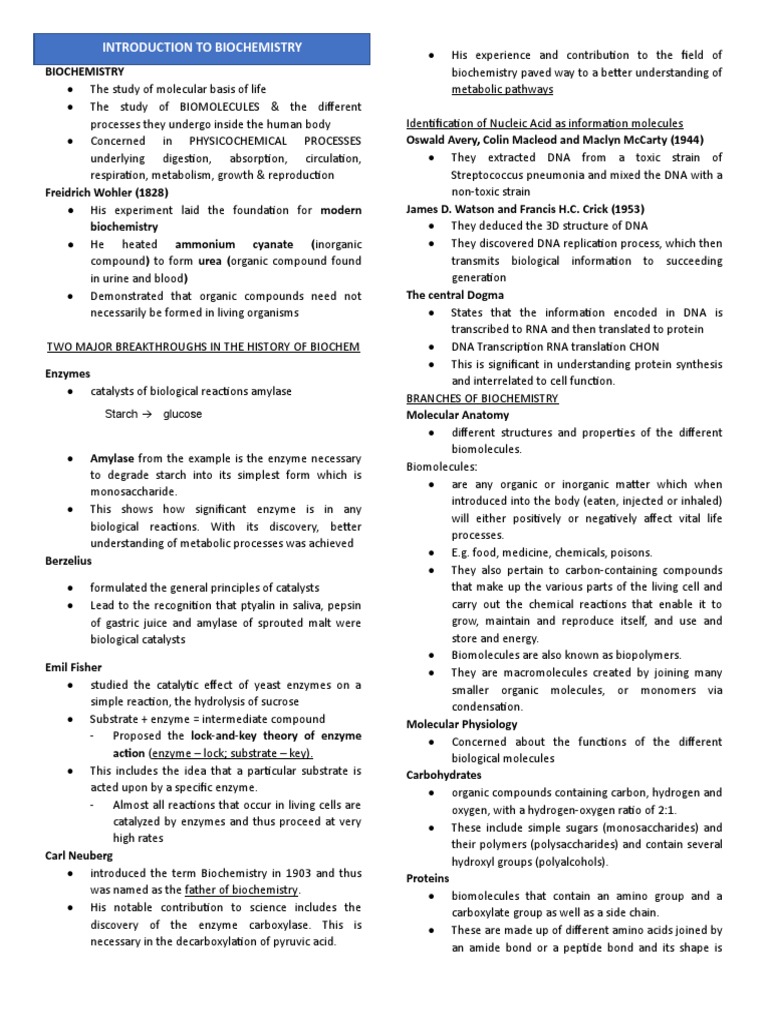 Biochemistry | PDF | Science & Mathematics