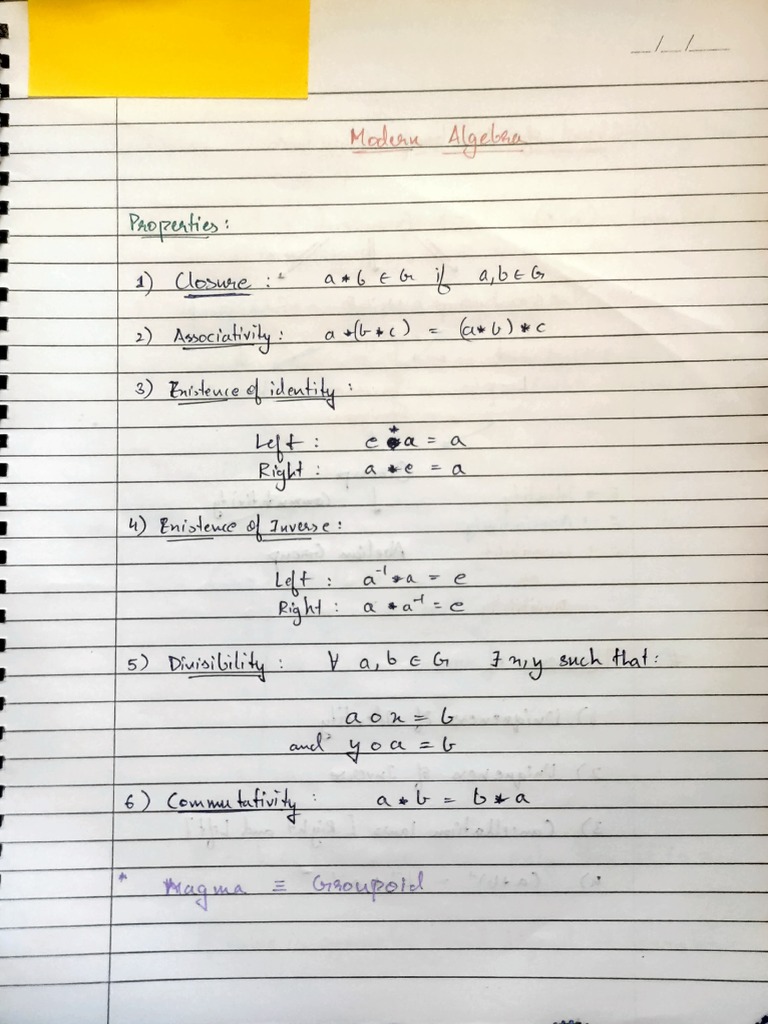 Modern Algebra Short | PDF