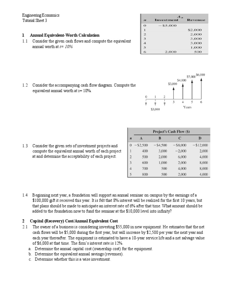 Economics Tutorial-Sheet-3 | PDF
