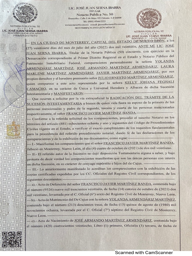 Designación Albacea | PDF