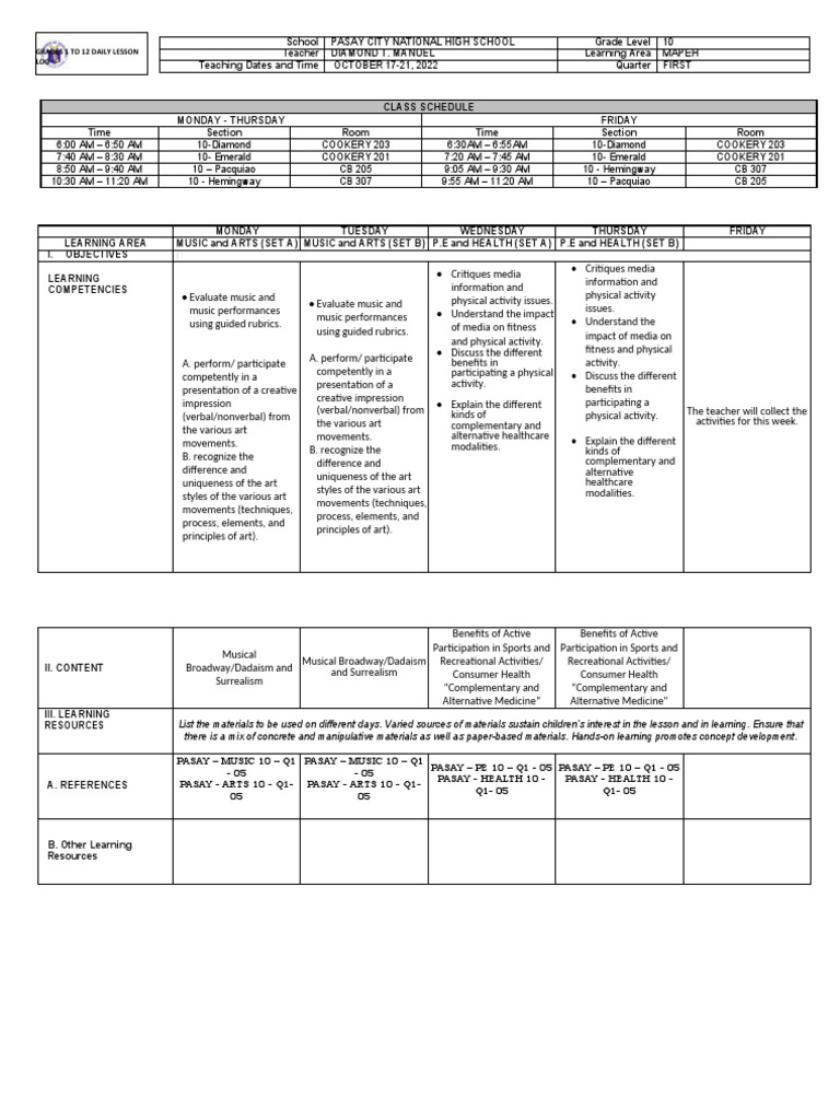 Perillo G10 Q1 W8 WHLP 2022 2023 | PDF