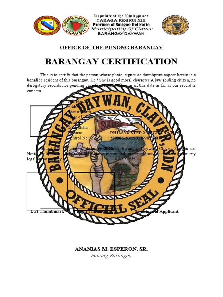 National ID Certification | PDF