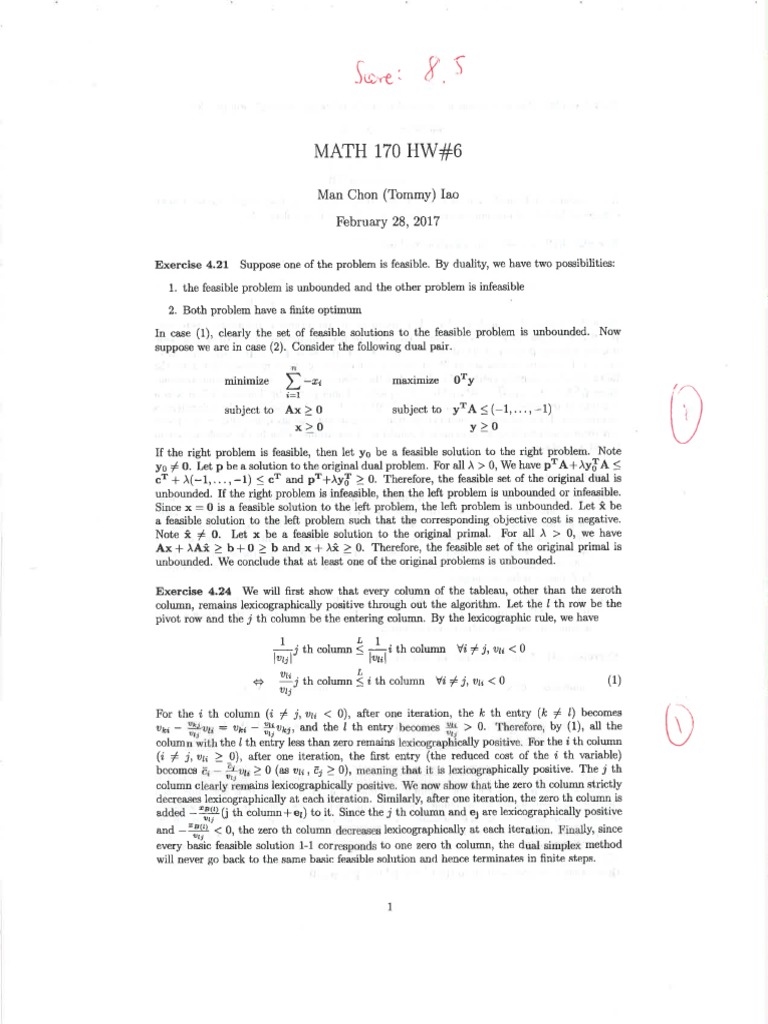 HW6 Solution | PDF