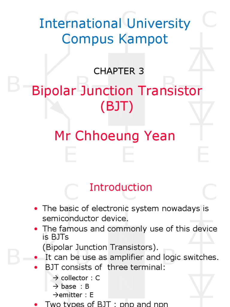 Chapter III Transistor | PDF | Bipolar Junction Transistor | P–N Junction