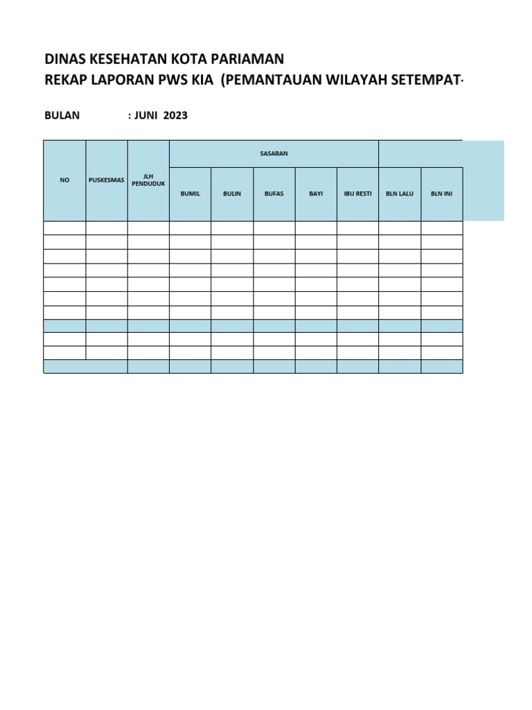 Form Pws Revisi | PDF