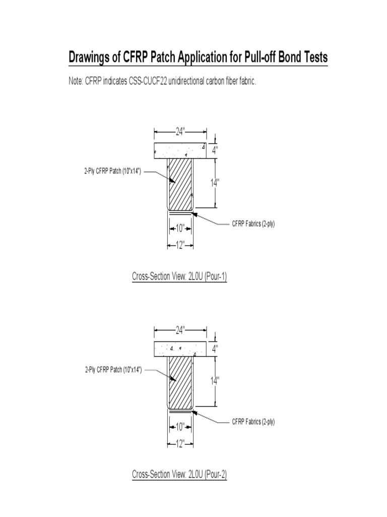 CFRP Patch Application Drawings | PDF