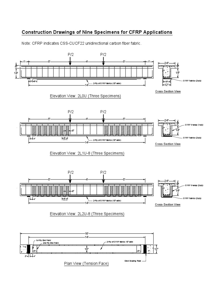 Construction Drawings FRP Application | PDF