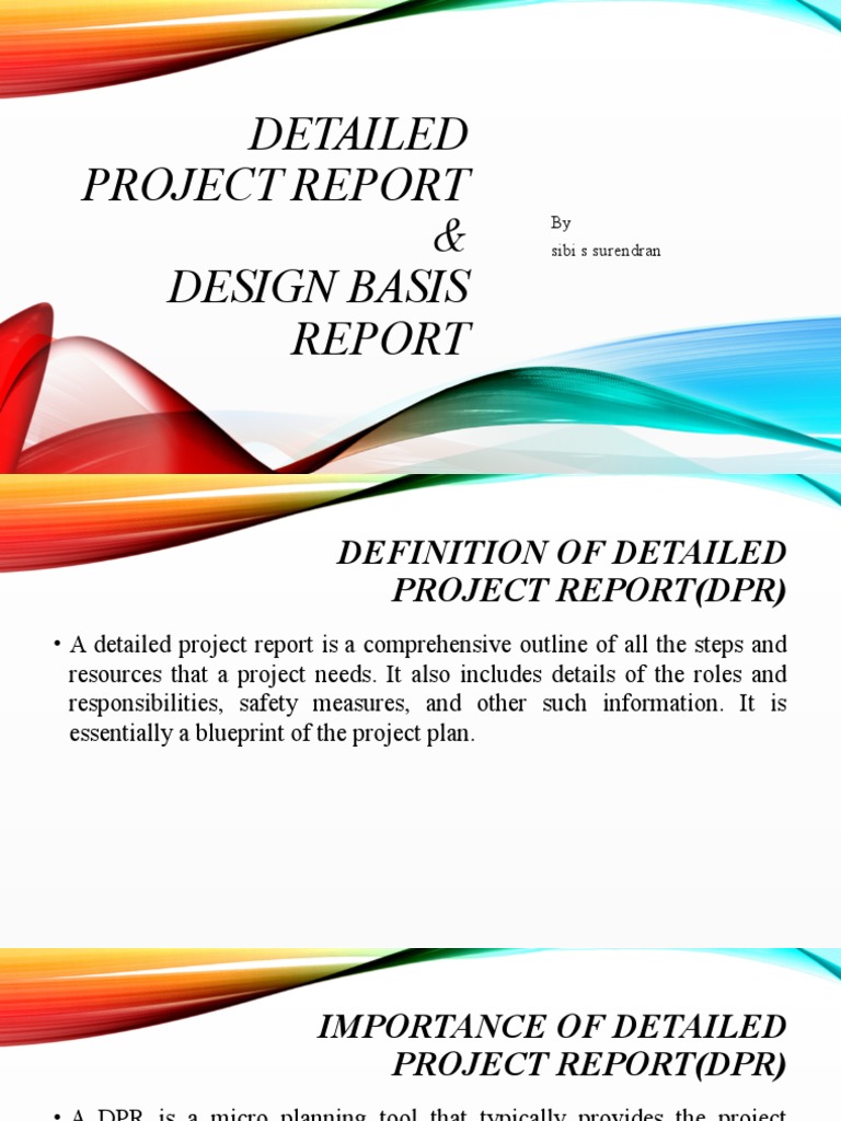DPR and DBR Presentation | PDF | Risk | Project Management