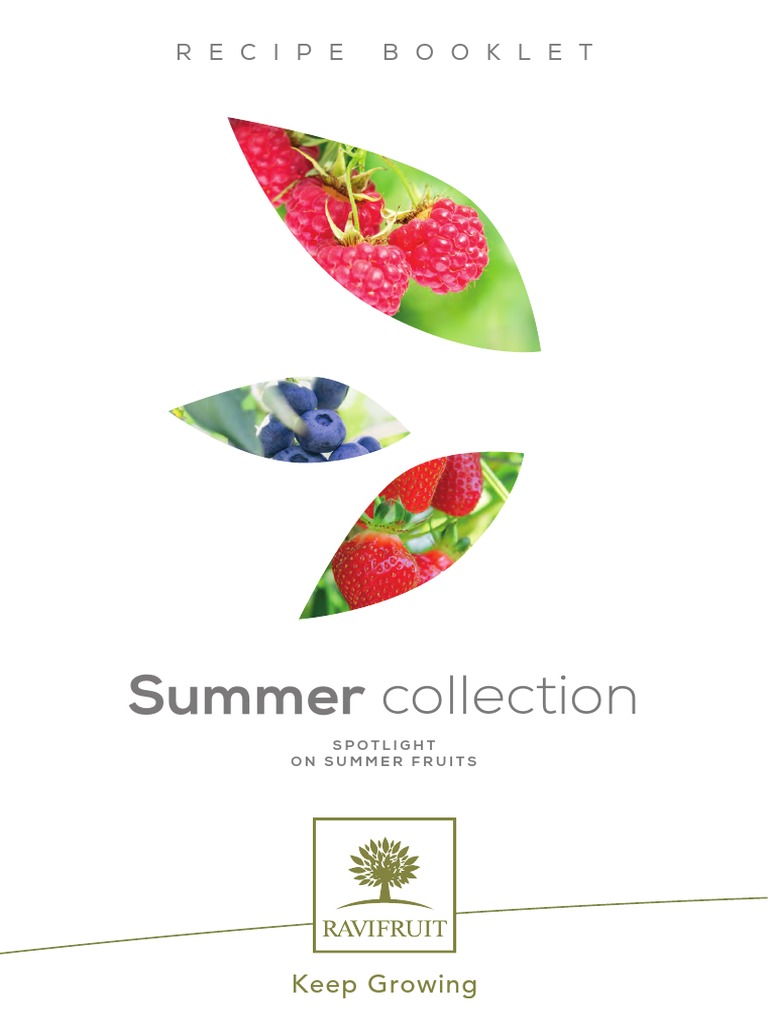 Summer Fruit Recipe Booklet | PDF | Custard | Cakes