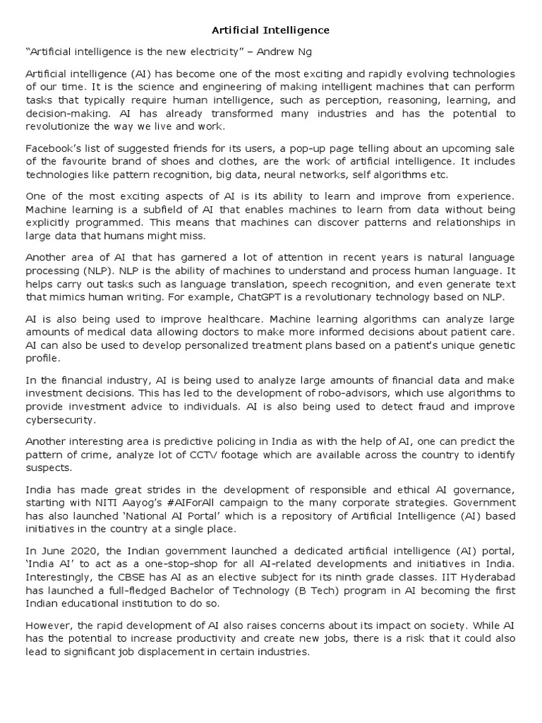 Artificial Intelligence | PDF | Artificial Intelligence | Intelligence ...