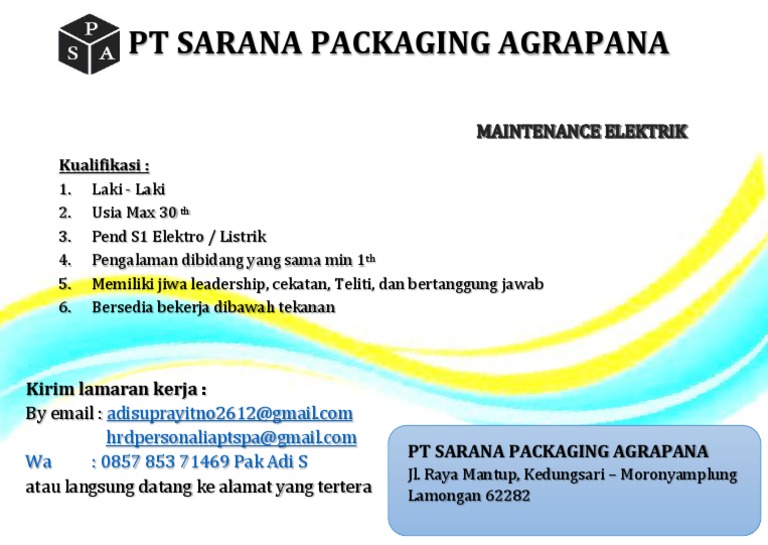 21.07.22 PT Spa - Mekanik | PDF